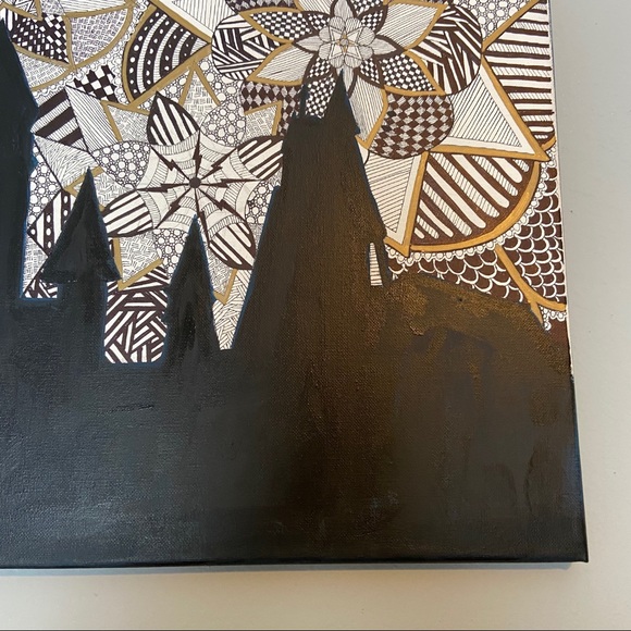 Wall Decor | Harry Potter Inspired Zentangle Canvas Wall Art | Poshmark